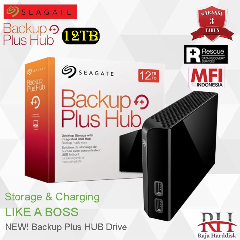 Jual Seagate Backup Plus Desktop Hub Harddisk Eksternal 12TB | Shopee ...