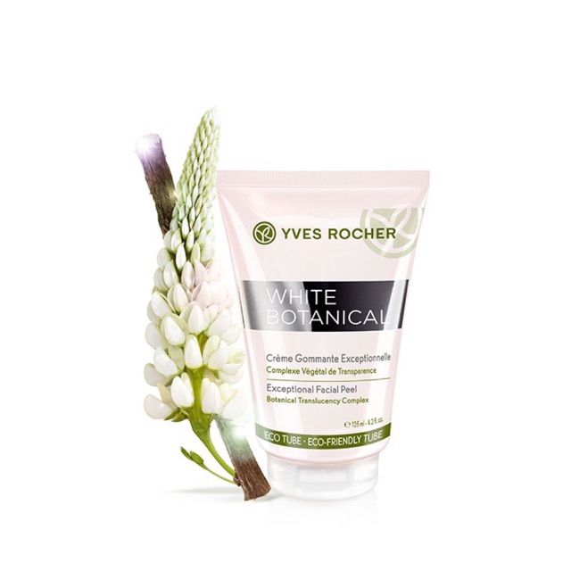 Jual Yves rocher white botanical facial peel scrub 125ml | Shopee Indonesia