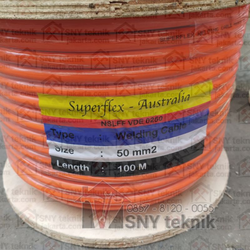 Jual Kawat Las 50mm x 100 meter - Welding Cable SUPERFLEX Made in ...