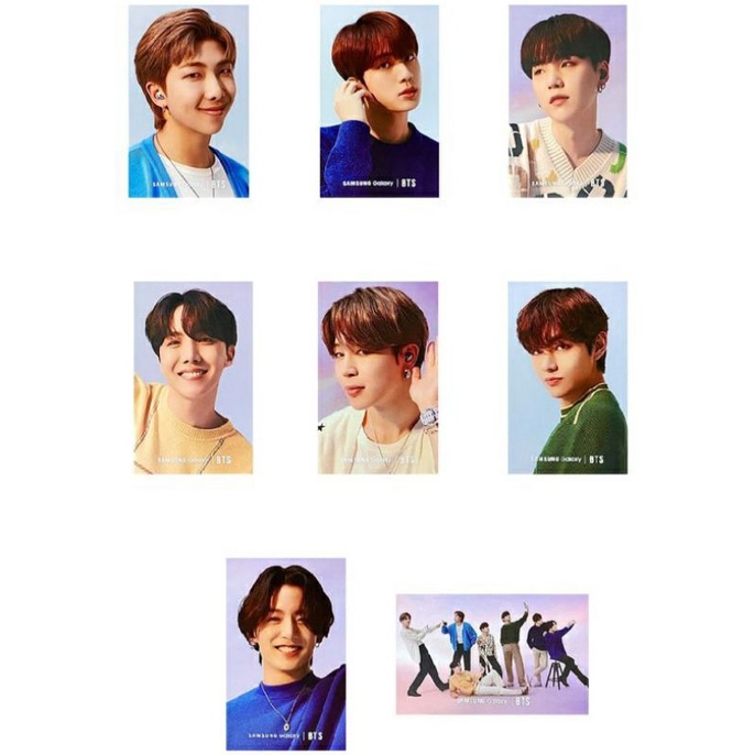 Jual [READY] Official Photocard BTS x Samsung S21 RM Jin Suga Jhope Jimin Taehyung Jungkook ...