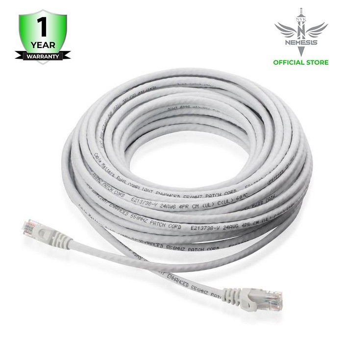 Jual NYK Kabel LAN UTP Cat 6 RJ45 Panjang 50 Meter | Shopee Indonesia