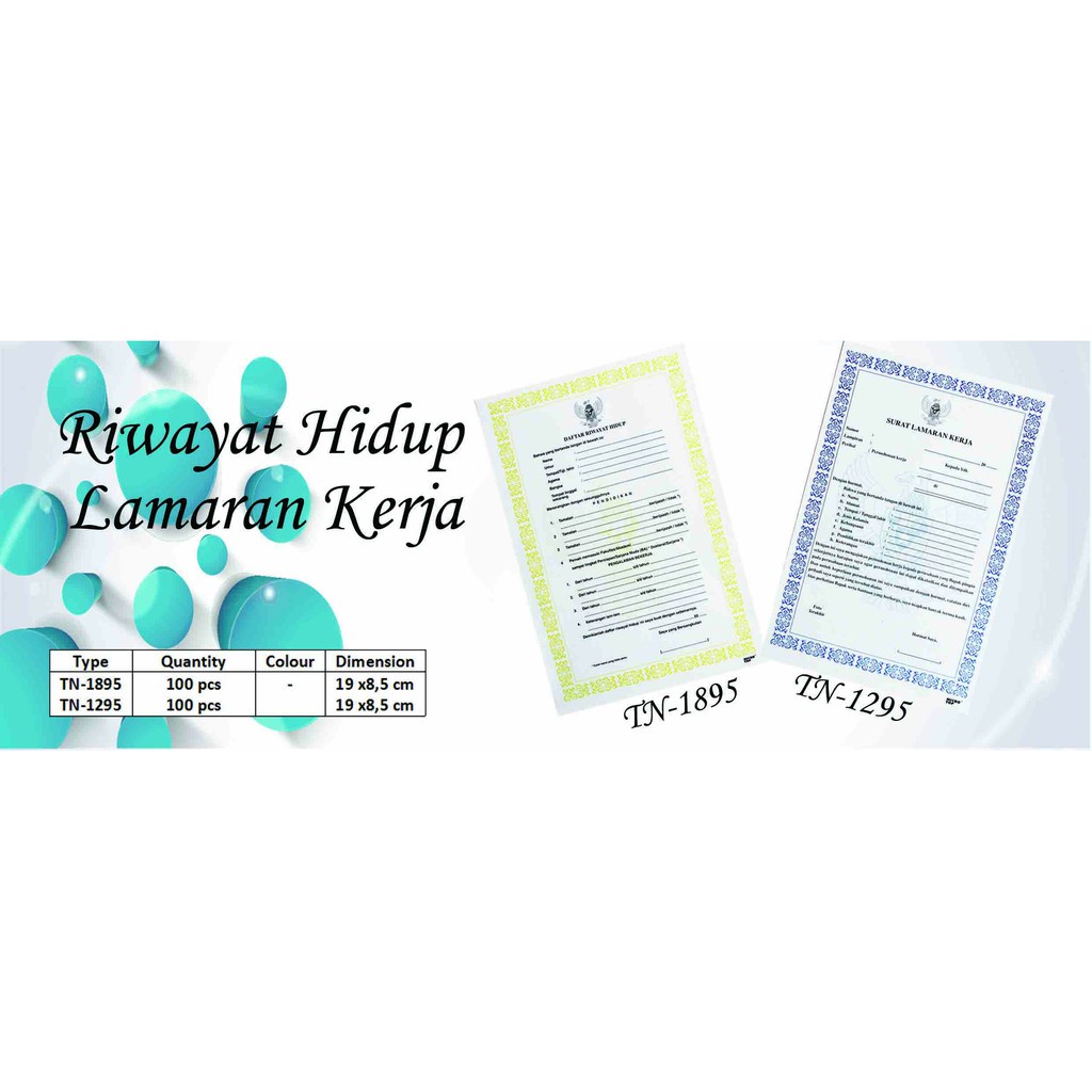 Jual MJ Surat Riwayat Hidup MICROTOP TN1895 / Daftar Riwayat Hidup ...