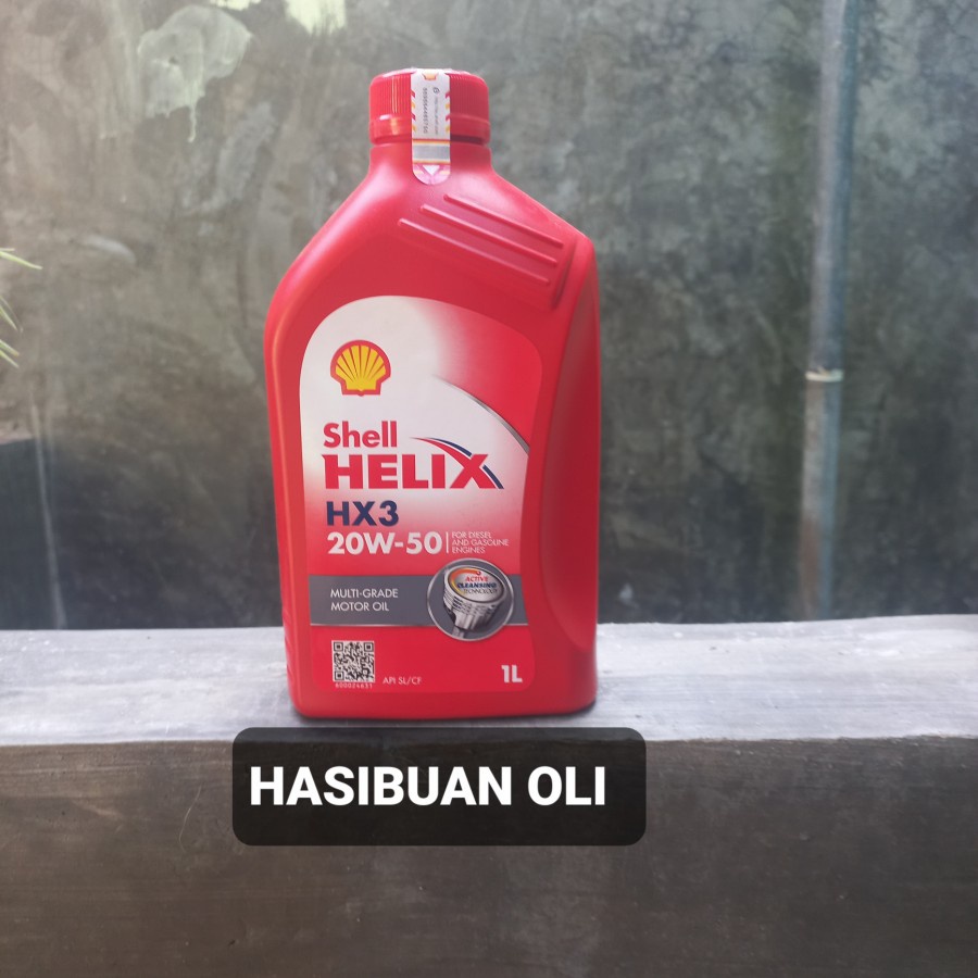 Jual Oli Shell Helix Hx3 20W 50 1 Liter | Shopee Indonesia
