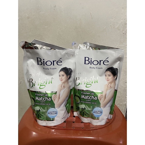 Jual Biore Body foam freshen up matcha 450ml | Shopee Indonesia
