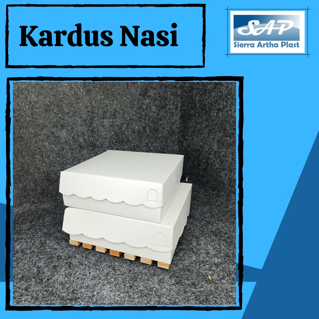 Jual Kardus Nasi | Dus Nasi | Kardus Nasi Putih | Kardus Nasi 18x18x6.5 ...
