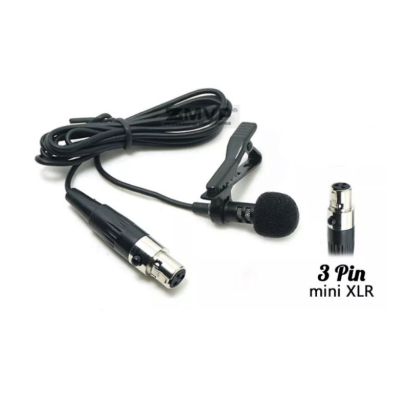 Jual mic jepit clip on headset bando Canon 3 pin lavalier mikrofon ...