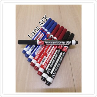 Jual Spidol Snowman Permanent Marker 520 / No.G-520 | Shopee Indonesia