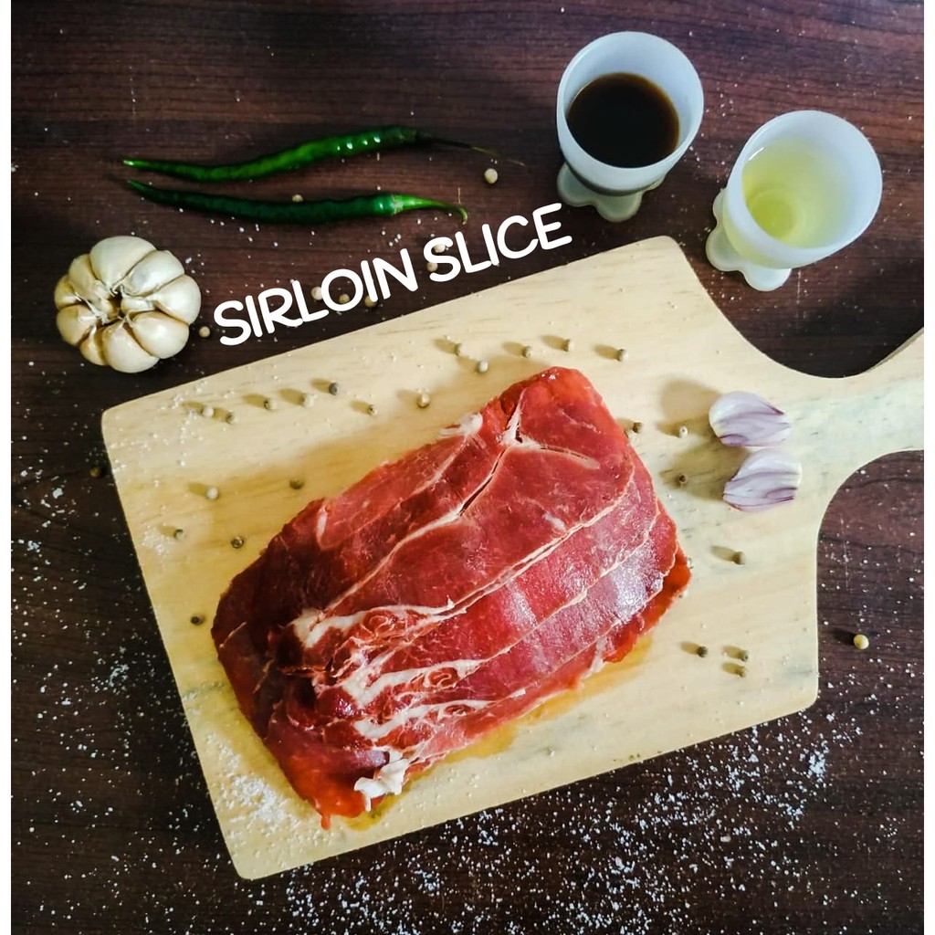 Jual FROZEN FOOD SIRLOIN SLICE 250 GRAM DAGING SAPI IMPORT PREMIUM ...
