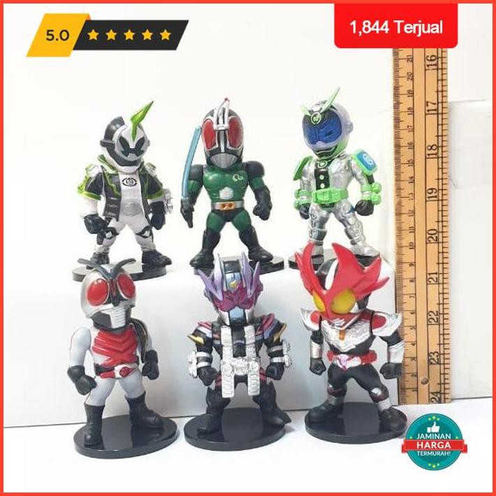 Jual Action Figure Set Baja Hitam Kamen Rider Black Rx Wcf Isi 6Pcs ...