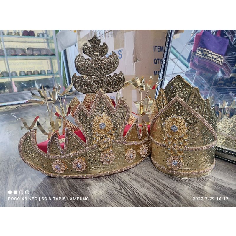 Jual siger adat Lampung mahkota kepala Lampung pepadun adat tradisional ...