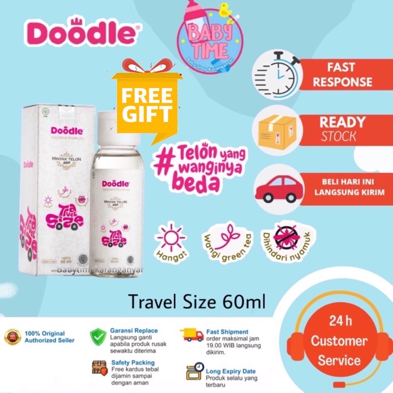 Jual DOODLE MINYAK TELON GREEN TEA BAYI EXCLUSIVE TELON OIL / 60 ml ...