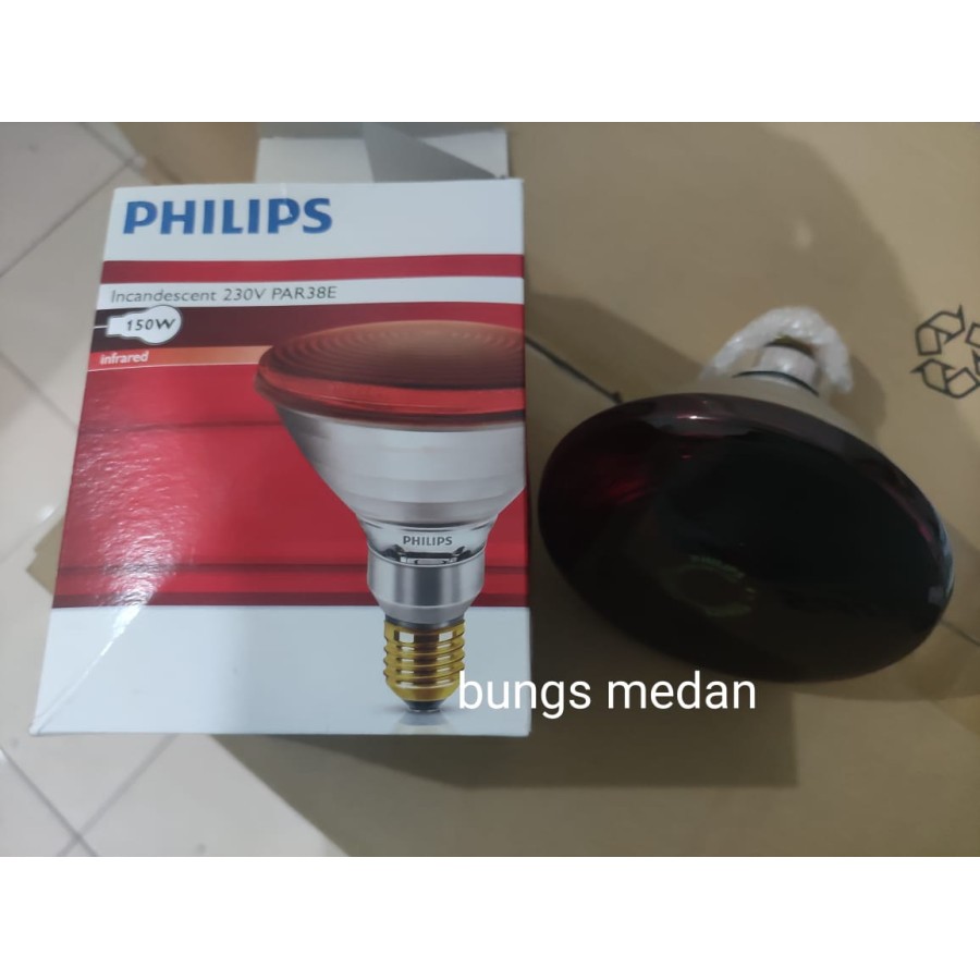 Jual Lampu Infrared INFRAPHIL Philips PAR38 PAR 150W 150 watt TERAPI SOROT | Shopee Indonesia