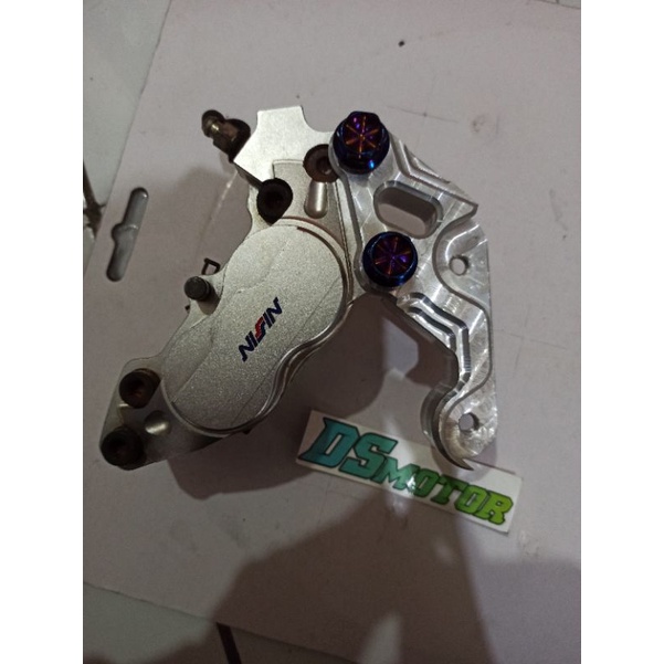 Jual braket breket dudukan caliper axial kaliper 4p 4piston axial depan brembo disc lebar 300mm ...