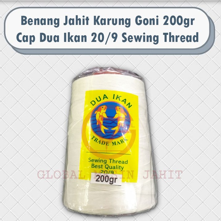Jual Benang Jahit Karung Goni Dua Ikan 20/9 Best Sewing Thread Akta ...