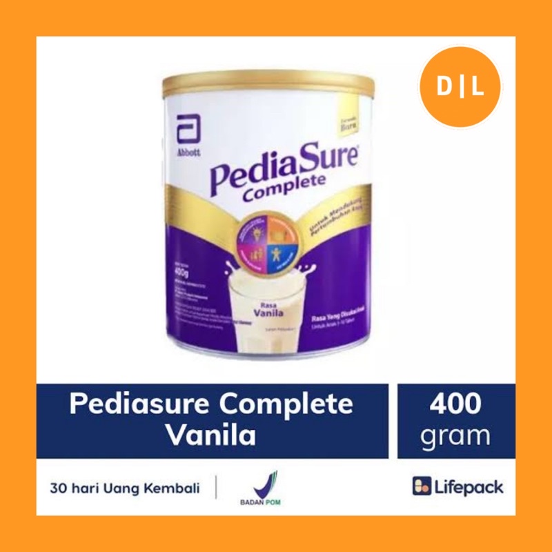 Jual Pediasure Complete 400gr Vanilla / PediaComplete 400 gr (1-10tahun) | Shopee Indonesia