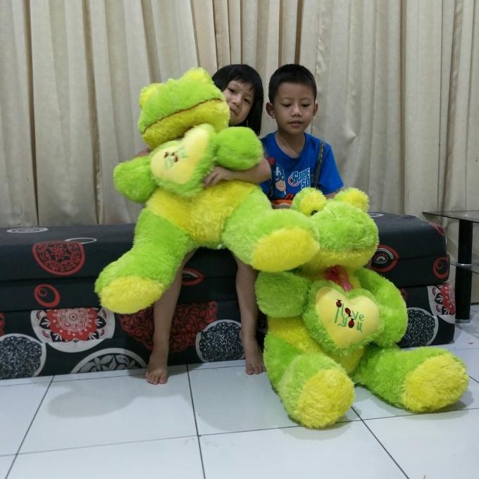Jual Boneka Keropi Love Jumbo /Kodok Love Jumbo 80Cm | Shopee Indonesia