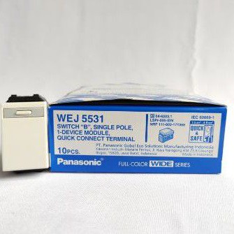 Jual PANASONIC MATA SAKLAR WEJ 5531 WEJ5531 / MATA SAKELAR WIDE SERIES ...