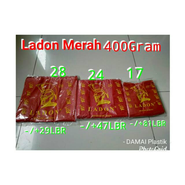 Jual HD kantong Merah Kresek MERAH Plastik Merah Ukuran 17 kecil 24 ...