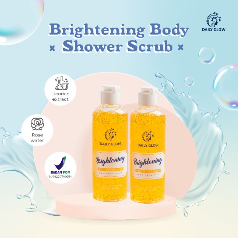 Jual DAILY GLOW BRIGHTENING BODY SHOWER SCRUB 250ML | Shopee Indonesia