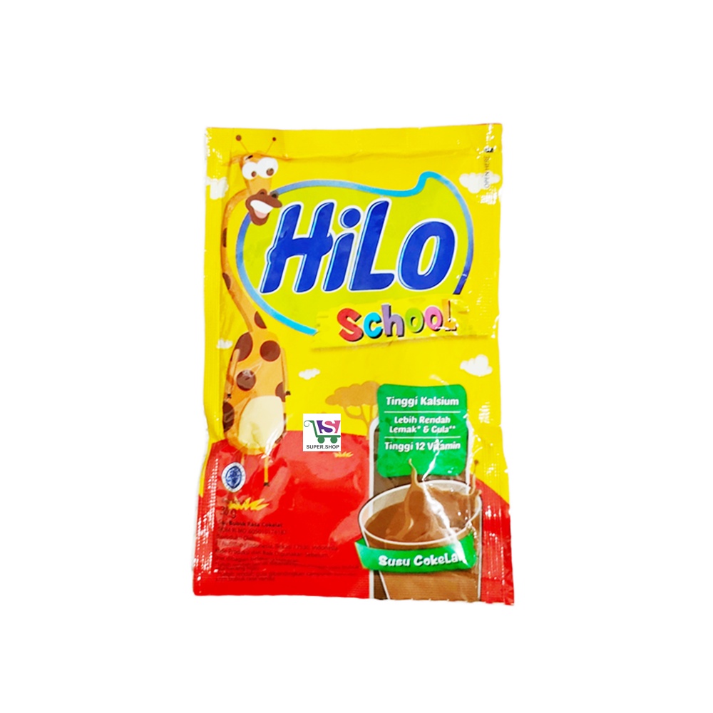 Jual Hilo / Hi Lo School Susu Cokelat Bubuk 30 Gram SATUAN | Shopee ...