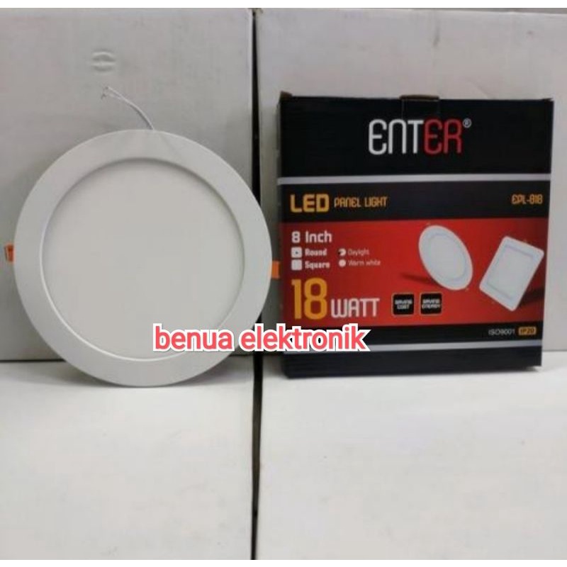 Jual Promo Downlight LED Panel 18W IB BULAT PUTIH ENTER Downlight 8 ...