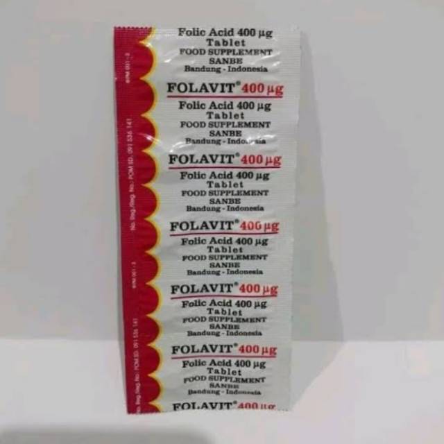 Jual Folavit Vitamin Asam Folat 400mg | Shopee Indonesia