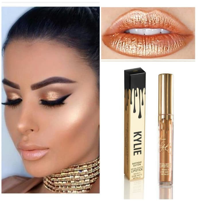 Jual KYLIE 2in1 Metal Liquid Eyeshadow & Lipcream Waterproof (Lord ...
