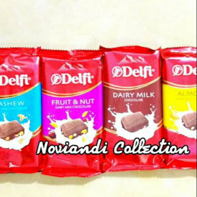 Jual Cokelat Delfi 155gram / Delfi 155gr / Almond / Cashew / Fruit nuts ...