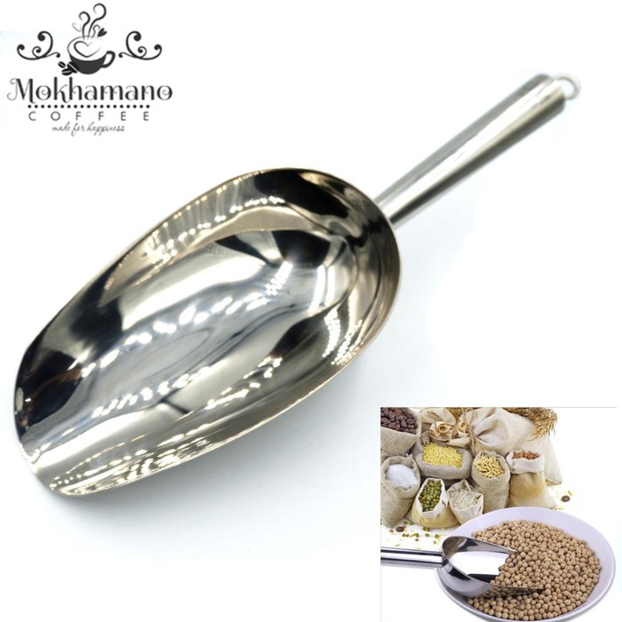Jual SENDOK SEKOP ICE BIJI KOPI SHOVEL ICE SCOOP ES STAINLESS STEEL 30 ...