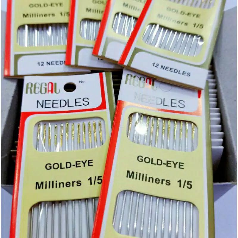 Jual SET JARUM REGAL MILINERS 1/5 ISI 12PCS | Shopee Indonesia