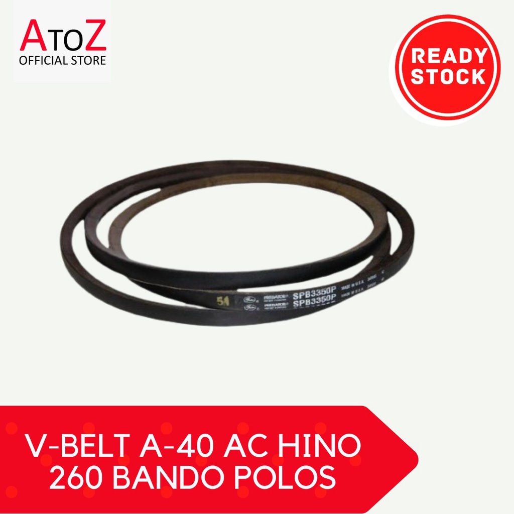Jual VanBelt V Belt Fan Belt V-BELT A-40 AC HINO 260 BANDO POLOS ...