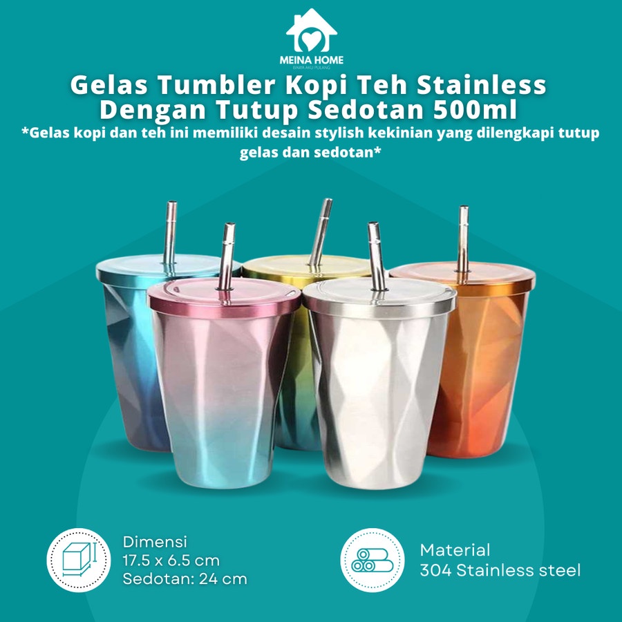 Jual TUMBLER MINUMAN TERMOS TAHAN PANAS DAN DINGIN TEMPAT MINIUM 500ML ...