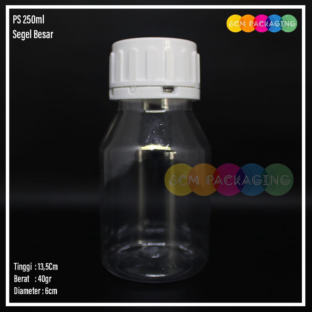 Jual botol plastik Pet 250ml Segel besar kemasan minuman kopi susu madu ...