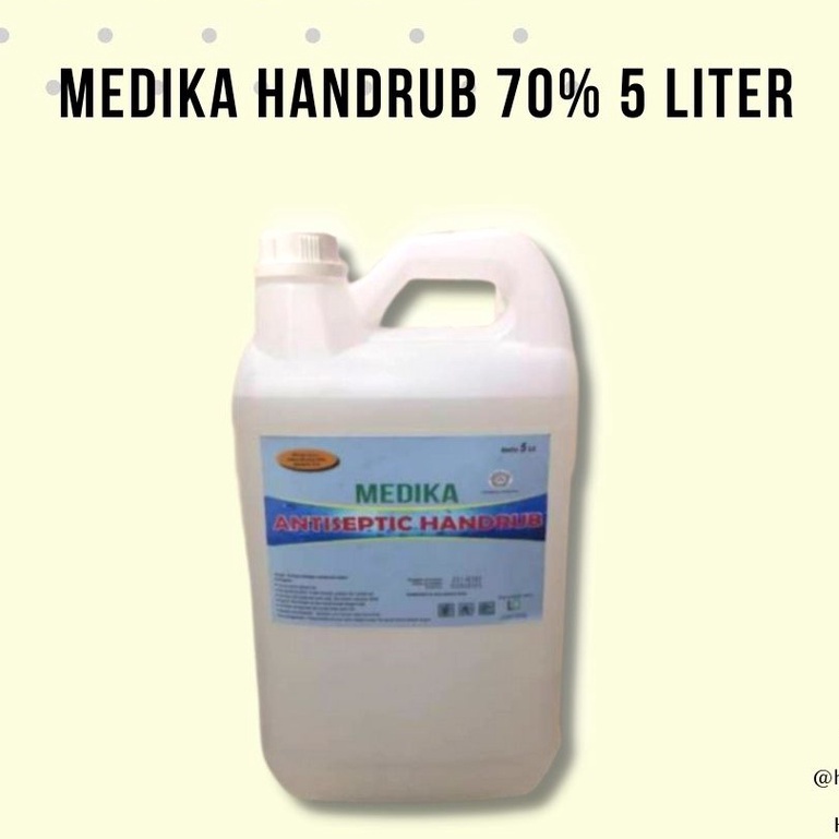 Jual Medika Handrub Antiseptic Handsanitizer 5 Liter | Shopee Indonesia