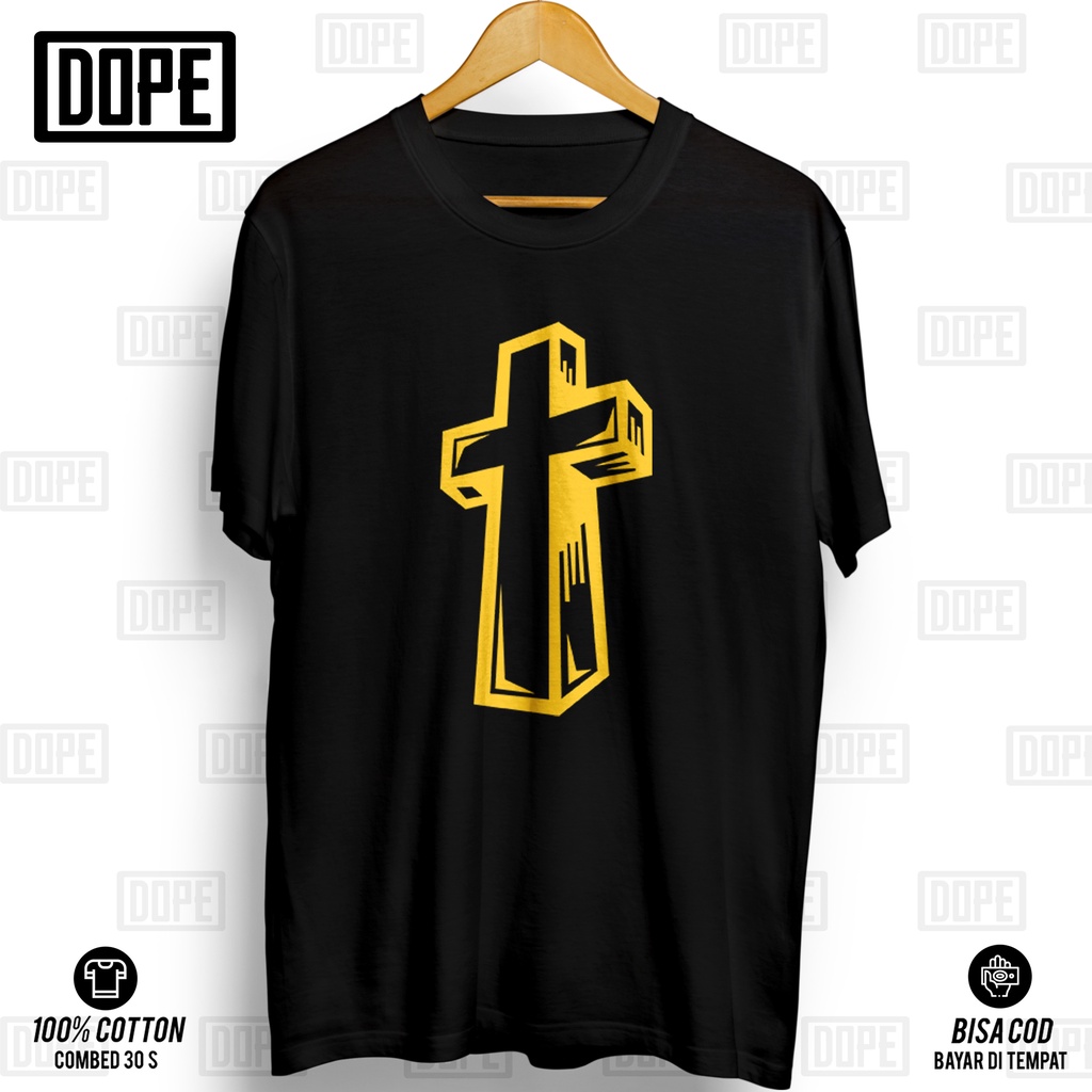 Jual Kaos Rohani Salib Cross Vatican Jesus Kristen Baju Distro Kaos Natal Kualitas Premium Murah ...