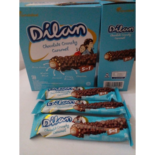 Jual Dilan 5 in 1 coklat caramel box isi 12 pcs | Shopee Indonesia