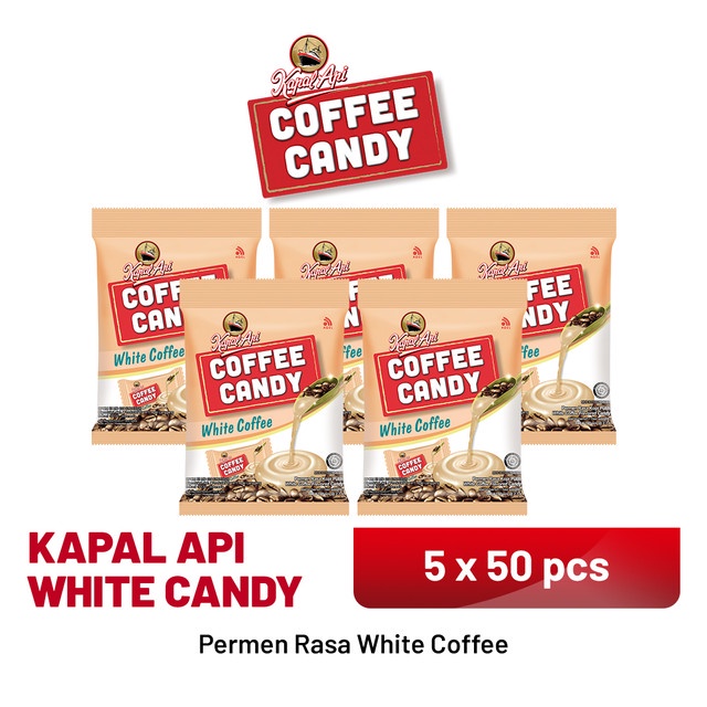 Jual KAPAL API White Candy 5 Bag (50 x 2.7 gr) | Shopee Indonesia