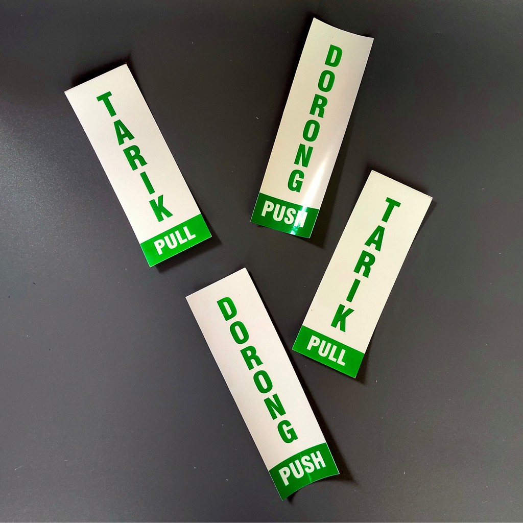 Jual Stiker Dorong Tarik, Stiker Pintu Dorong Tarik, Stiker Vinly ...