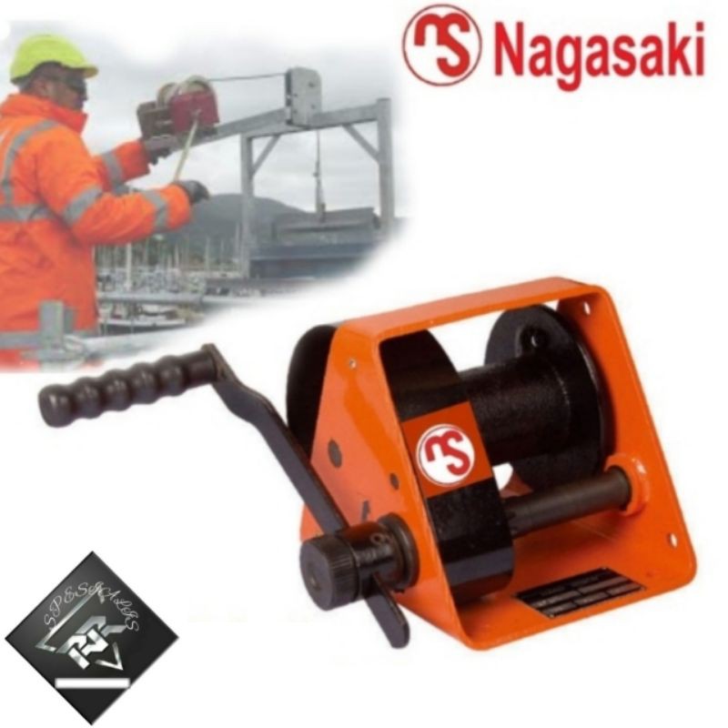 Jual Katrol manual kapasitas 1000 Kg NAGASAKI Hand winch 1 TON Alat ...