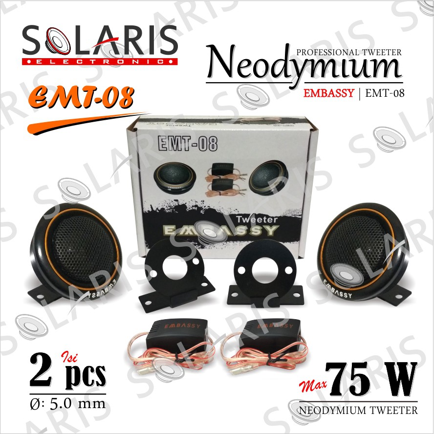 Jual TWEETER EMBASSY EMT-08 NEODYMIUM FULL BESI | Shopee Indonesia