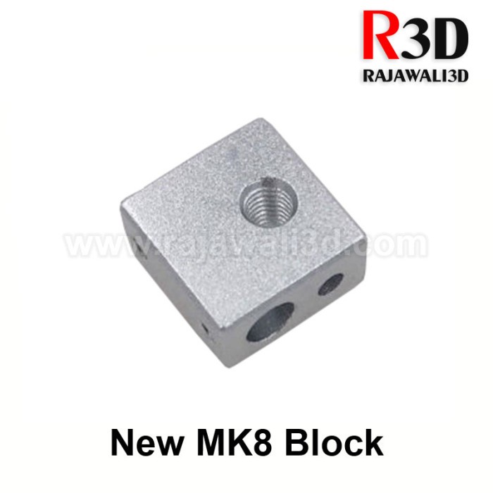 Jual New Heating Aluminum Block MK8 Dedicated Print Head Extruder ...