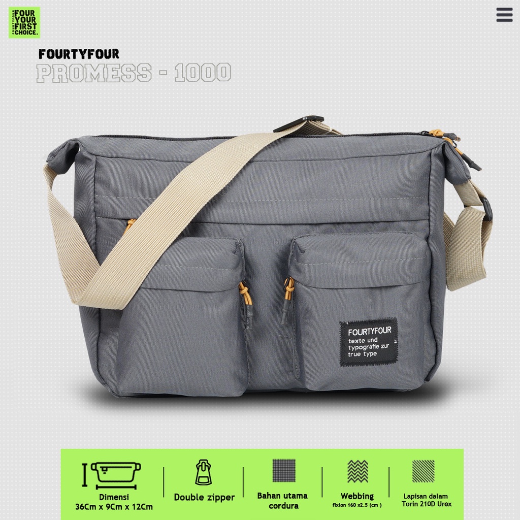 Jual FOURTYFOUR PROMESS - Tas Selempang Pria Premium - Sling Bag Pria ...
