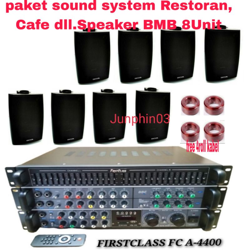 Jual Paket sound system indoor Cafe,Restoran dll Speaker BMB 8Unit ...