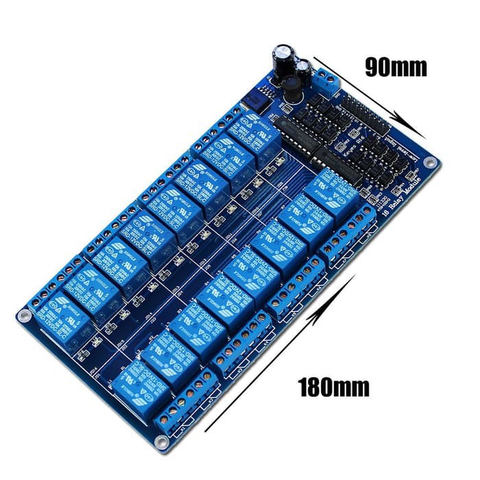 Jual Relay Module 16 Channel 5V 12V for Arduino Compatible | Shopee ...
