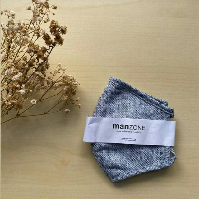 Jual Masker Non-Medis Brand MANZONE ( Navy Perca ) | Shopee Indonesia