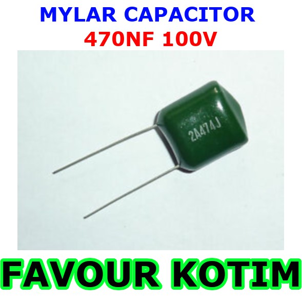 Jual MYLAR CAPACITOR 474 470KP 470NF 100V KAPASITOR MILAR FVKOTIM ...