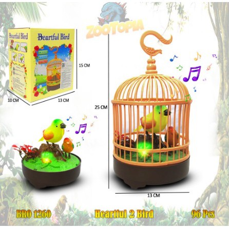 Jual PROMO MAINAN ANAK DUS BURUNG SANGKAR MAINAN BURUNG SENSOR TEPUK ...