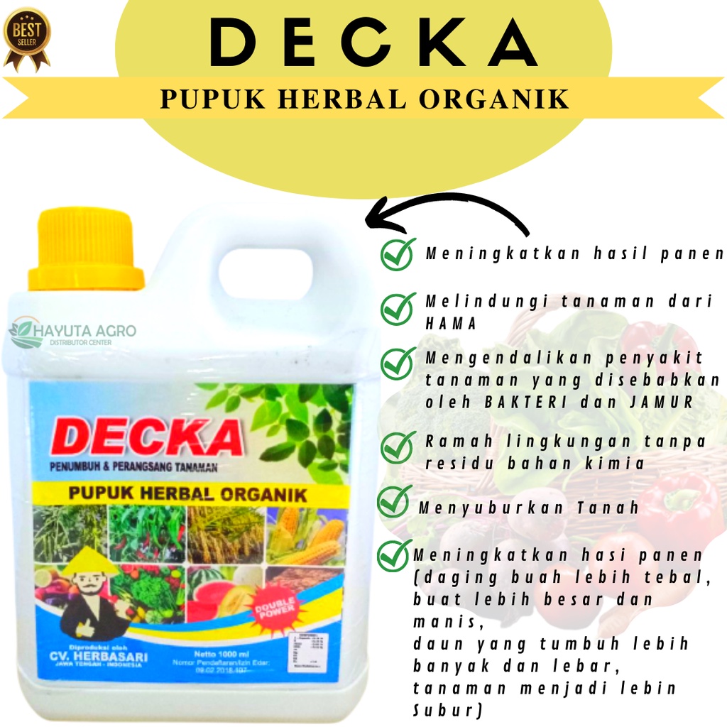 Jual Pupuk Cepat Berbuah, DECKA Pupuk Organik Cair Untuk Buah Dan Sayur ...
