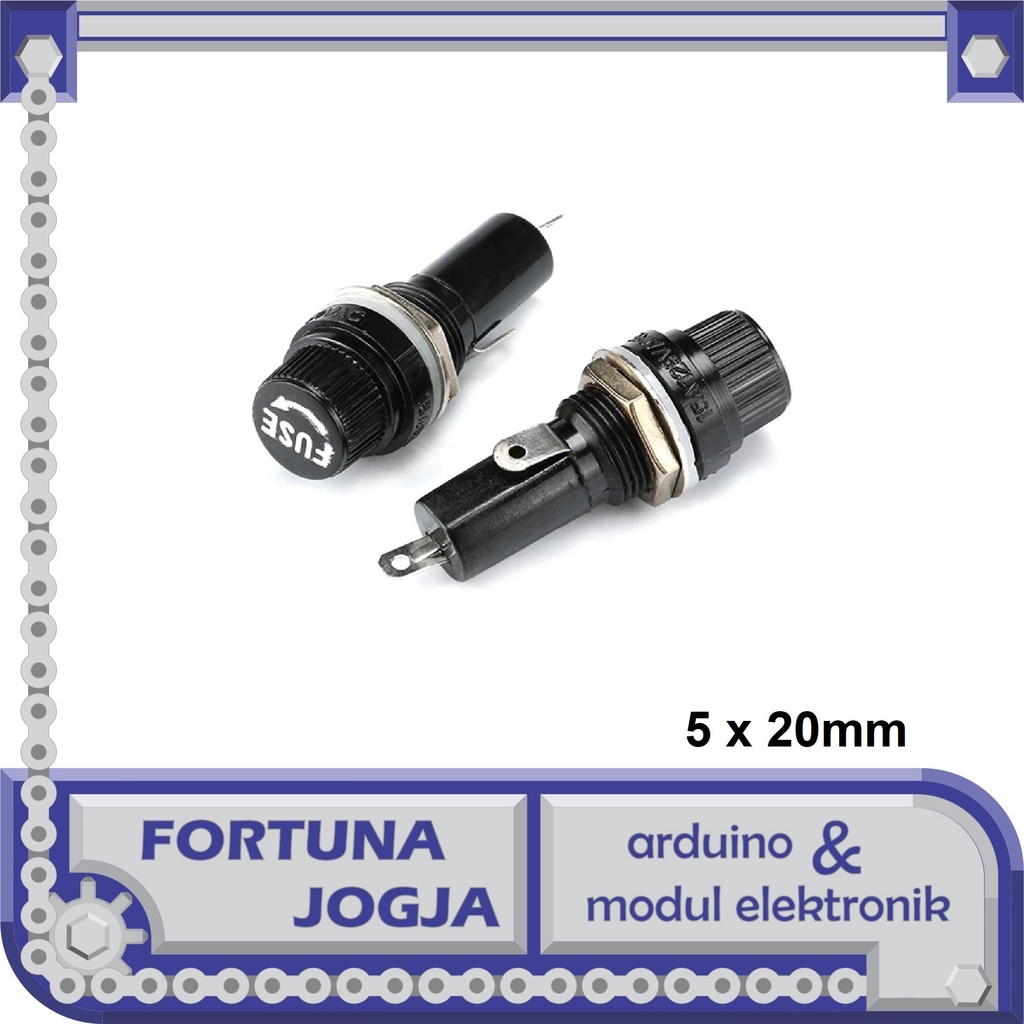 Jual Fuse Holder Dudukan Sekering Kecil 5x20 Besar 6x30 | Shopee Indonesia