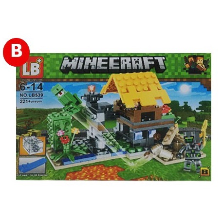 Jual Brick Mainan Minecraft Mine Craft LB539 B Rumah Balok Minifigure ...